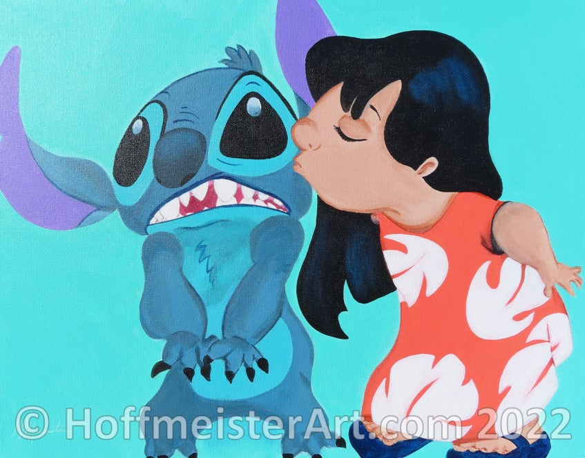 "Lilo & Stitch" Original Painting – Hoffmeister Art